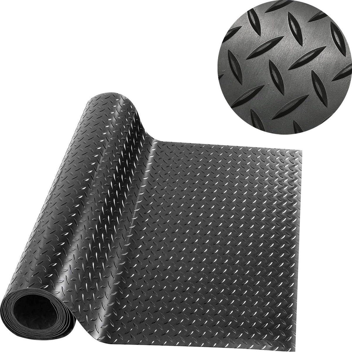 Diamond Plate Rubber Flooring Roll | Anti-Slip, Durable Flooring for ...
